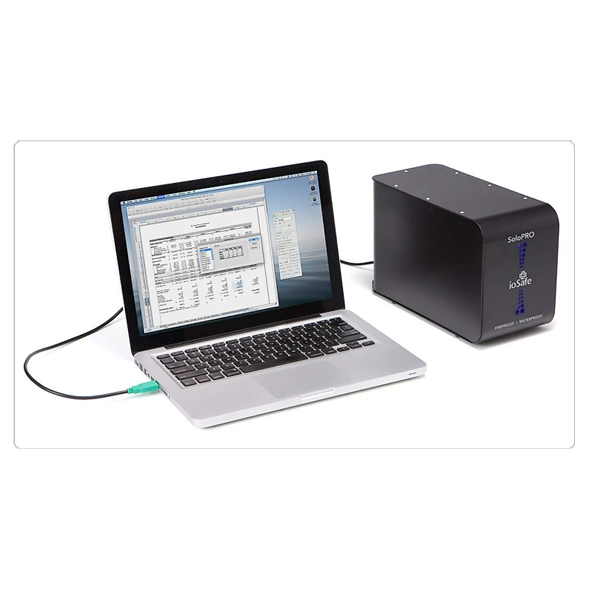 ioSafe SoloPRO 2TB Fireproof & Waterproof External Hard Drive, Black (SM2TB1YR)