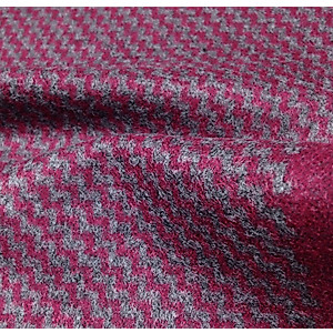 Livativ Bleu Nero Luxurious Winter Scarf for Men and Women – Large Selection of Unique Design Scarves – Super Soft Premium Cashmere Feel Burgundy Grey Diagonal Zigzag Border