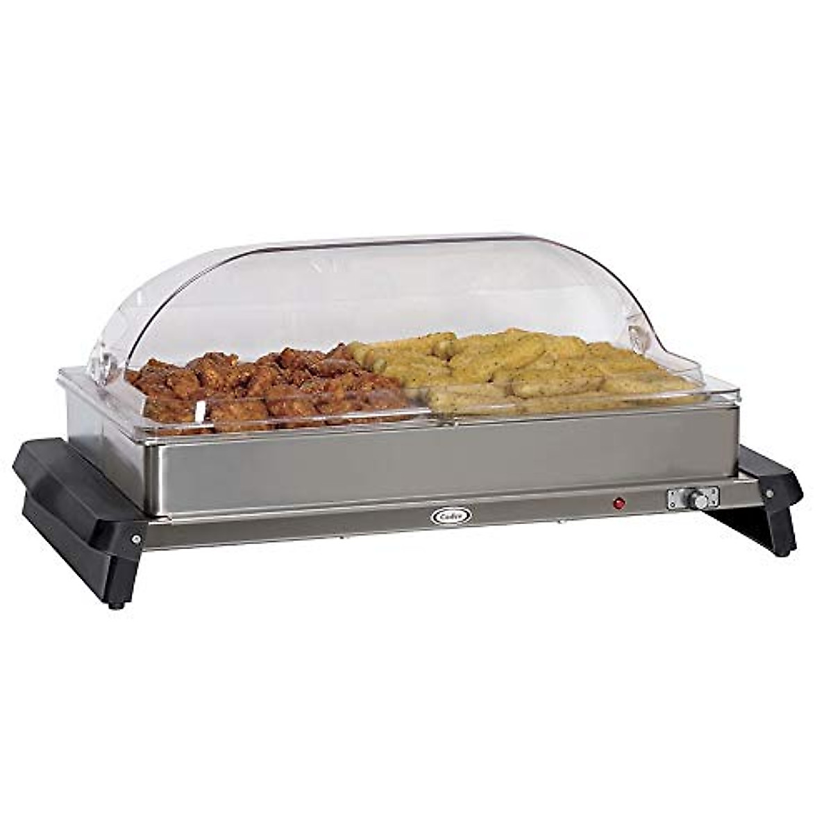 Cadco WTBS-2RT Buffet Server w/ Rolltop Lids 2 Pans