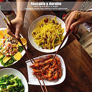 Chopsticks,Chopsticks Reusable,Wooden Chop Sticks,With Exquisite wooden box packaging,Sushi Wood Chopsticks,For Kitchen, Dining Room,Gourmet,Noodles,Hot Pot,etc(Long:25cm)