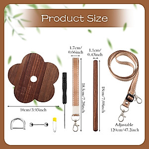 Adjustable Portable Wrist Yarn Holder with Crossbody Strap, Wooden Wrist Yarn Holder for Crocheting, Detachable Crochet Yarn Ball Holder, Yarn Ball Storage Rack for Knitting Craft Lovers Gift