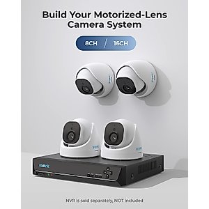 REOLINK 4K 16CH PoE Security Camera System, 8X RLC-822A PoE Outdoor Cameras Bundle RLN16-410 NVR 16 Channel Network Video Recorder (4TB HDD), 3X Optical Zoom, Smart Detection, Remote Access