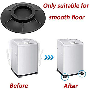 4 Pack Anti Vibration Pads for Washing Machine Washing Machine Rubber Foot Pads for Prevent Washer and Dryer From Walking and Reduce Noise Fits All Models
