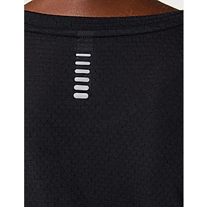 Under Armour Women's Streaker Short-Sleeve T-Shirt , Black (001)/Reflective , Small