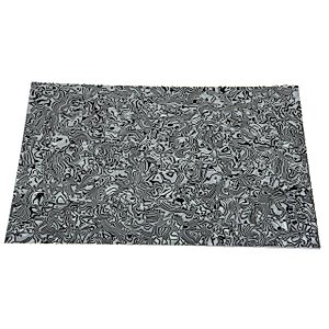 Dopro Uncut 11"x17" DIY Blank Guitar Bass Pickguard Material Sheet Scratch Plate Material Sheet 29x43cm Black/White Shell (Cut Your Own Pickguard)