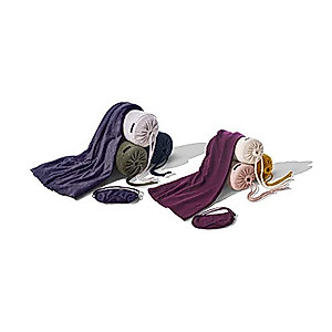 E Marie Travel Limited Edition Travel Blanket Set (Black)