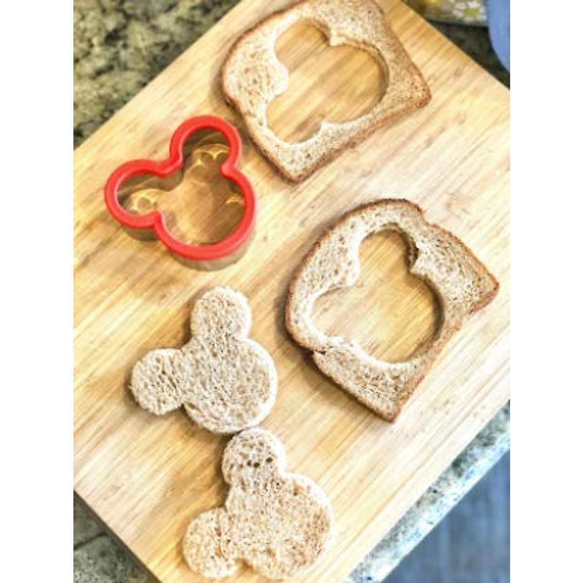 Stainless Steel Mickey Mouse Cookie Cutter/Kids Sturdy Cutters for Cookies, Sandwiches, Biscuit