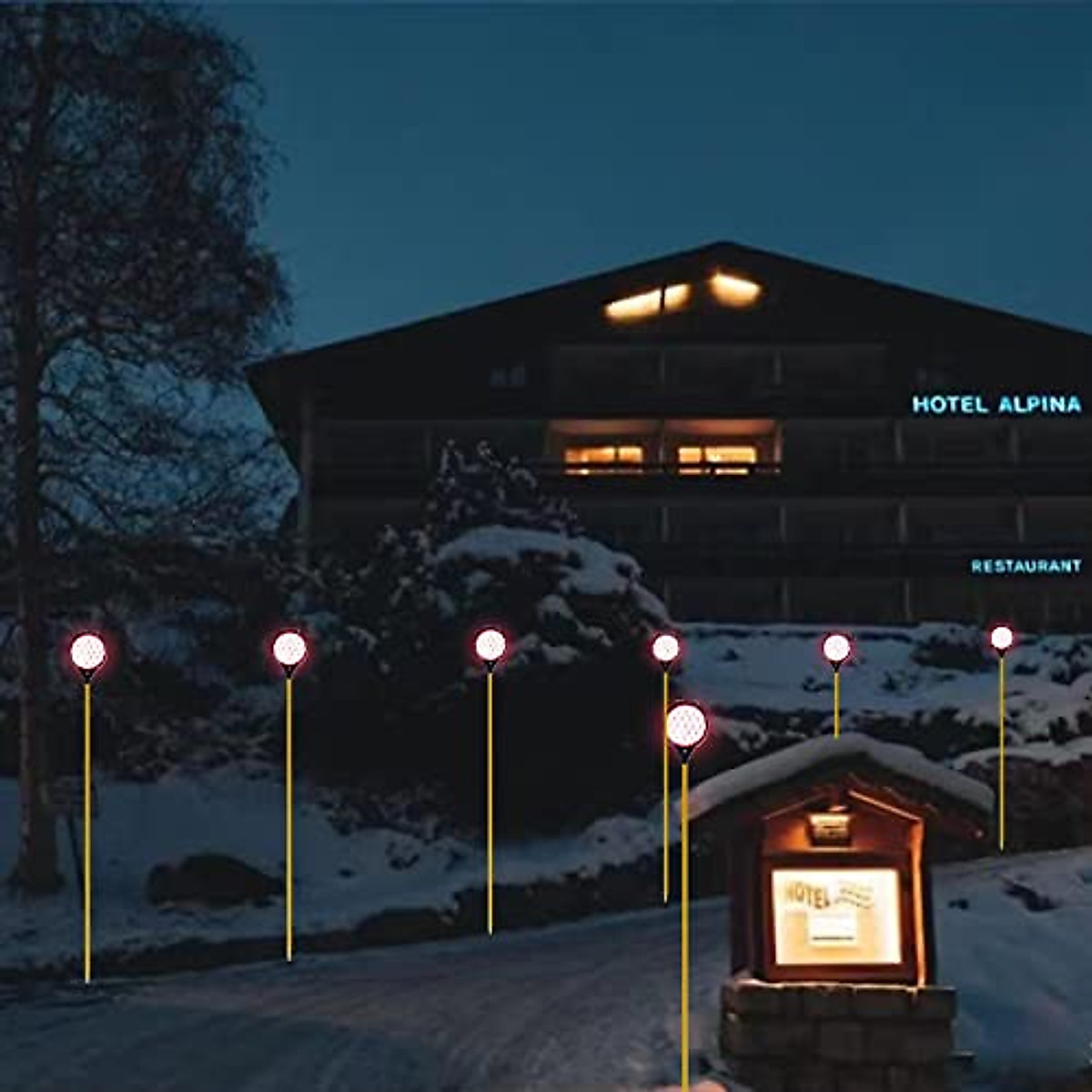 Orange Driveway Reflectors, Reflective Driveway Markers, 2-Way ...