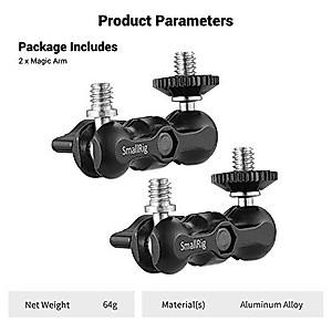 SmallRig Universal Magic Arm with Small Ballhead (2pcs) 2158