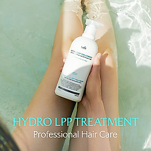 LA'DOR Hydro LPP Keratin Hair Treatment - Anti Frizz Conditioner Mask for Dry, Damaged, Color Treated, Gray Hair - Hydrolyzed Collagen (2. 5.07 Fl Oz)