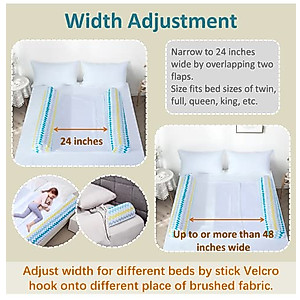 Bed Rail for Toddlers 2-Pack, CPSIA Certified - 50-Inch Long Inflatable Crib Bumpers for Home or Travel, Adjustable Toddler Bed Rails Guard Fits Twin, Full, Queen, King Size Bed Mattress