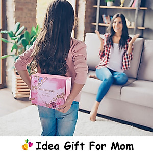 Birthday Gifts for Mom - Mothers Gifts from Daughter Son Husband, 11Pcs Relaxing Spa Gift Basket Set, Care Package Get Well Soon GiftsBasket, Letter Blanket Tumbler Unique Gift Ideas