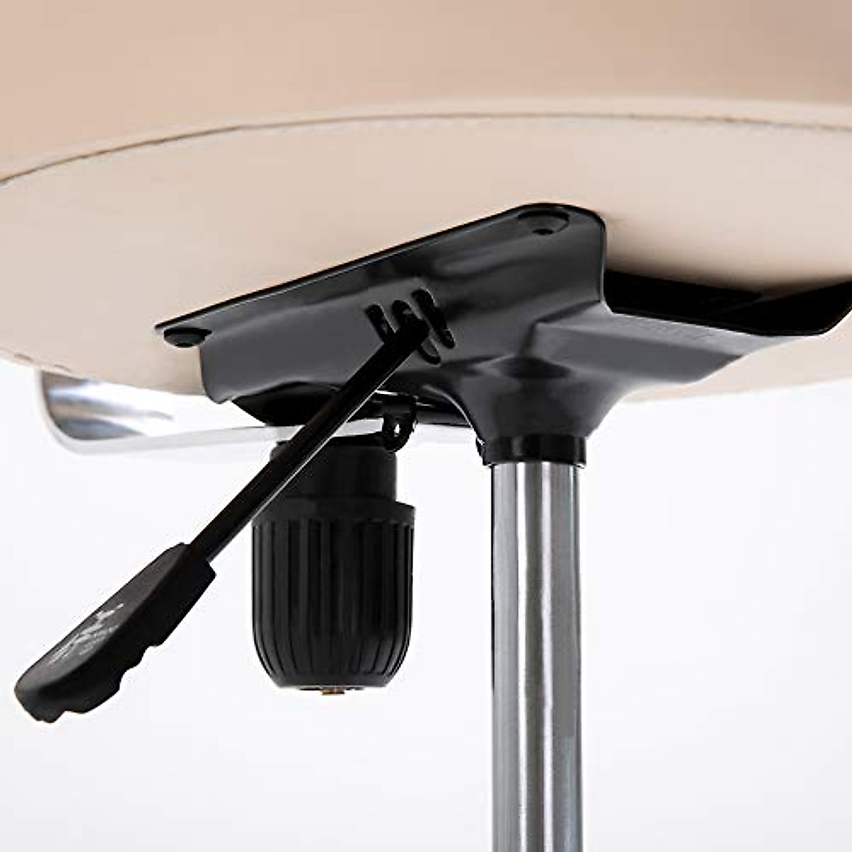 DR.LOMILOMI Extra-Wide Seat Rolling Swivel Clinic Medical Salon Stool Chair with Memory Foam 502