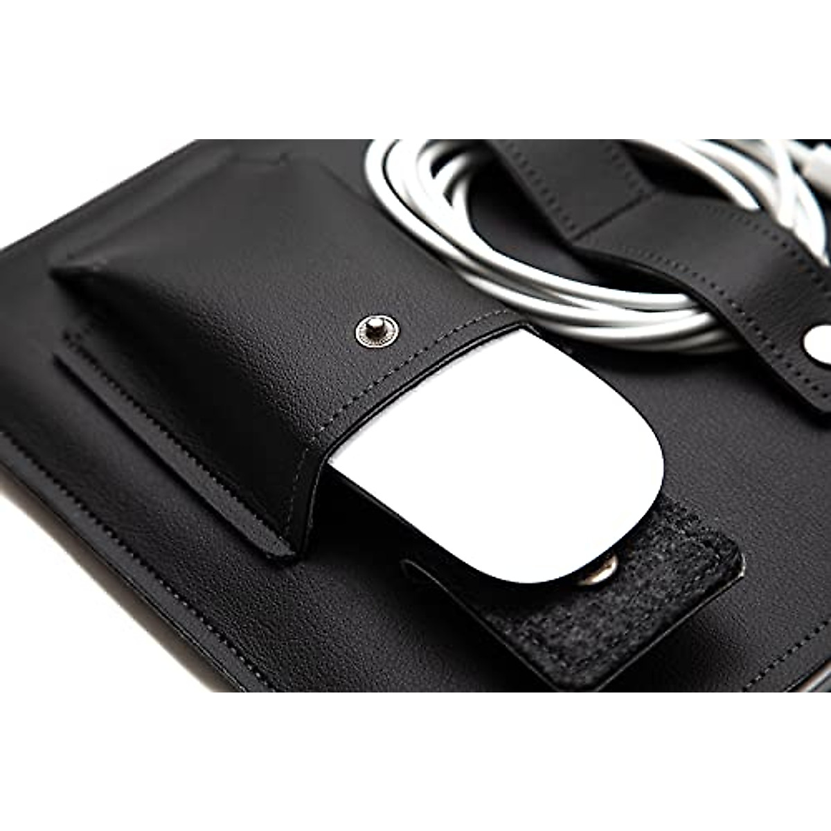 Handmade MacBook Bag for 13" 15" 16" MacBook Pro/Air, Laptop Organizer with Mouse & Charger Pockets