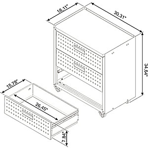 Manhattan Comfort Fortress Storage Units, White