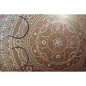 GUDA DRUM Freezbee with Soft Brown Rope Decoration