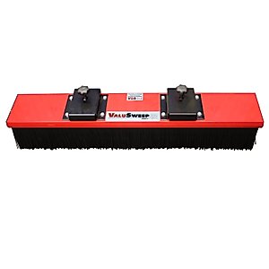 Vestil VSWP-48 Fork Truck Mounted Sweeper with 48" Brush, Red