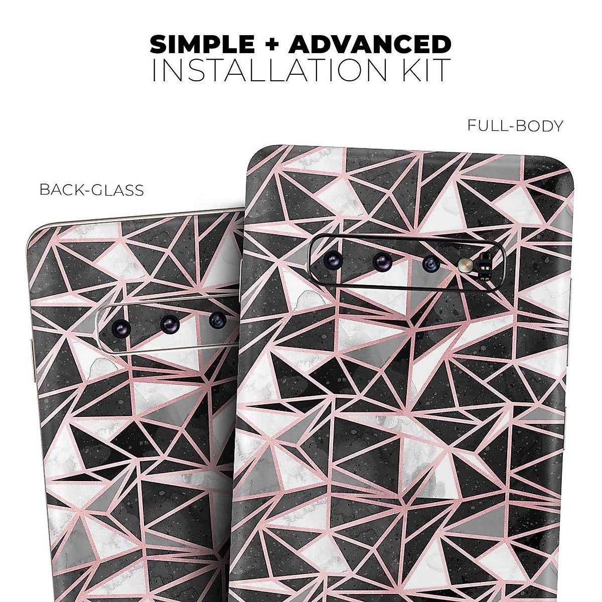 DesignSkinz Karamfila Marble & Rose Gold v1 Protective Vinyl Decal Wrap Skin Cover Compatible with The Samsung Galaxy S20 (Screen Trim & Back Glass Skin)