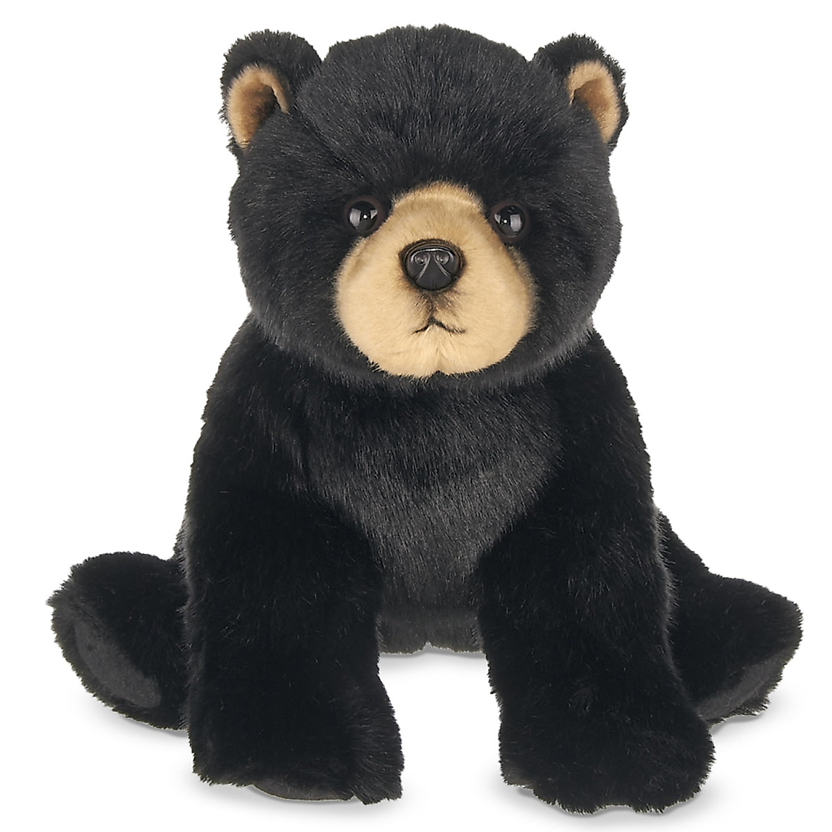 Berington Asher Plush Black Bear Stuffed Animal, 13 Inches