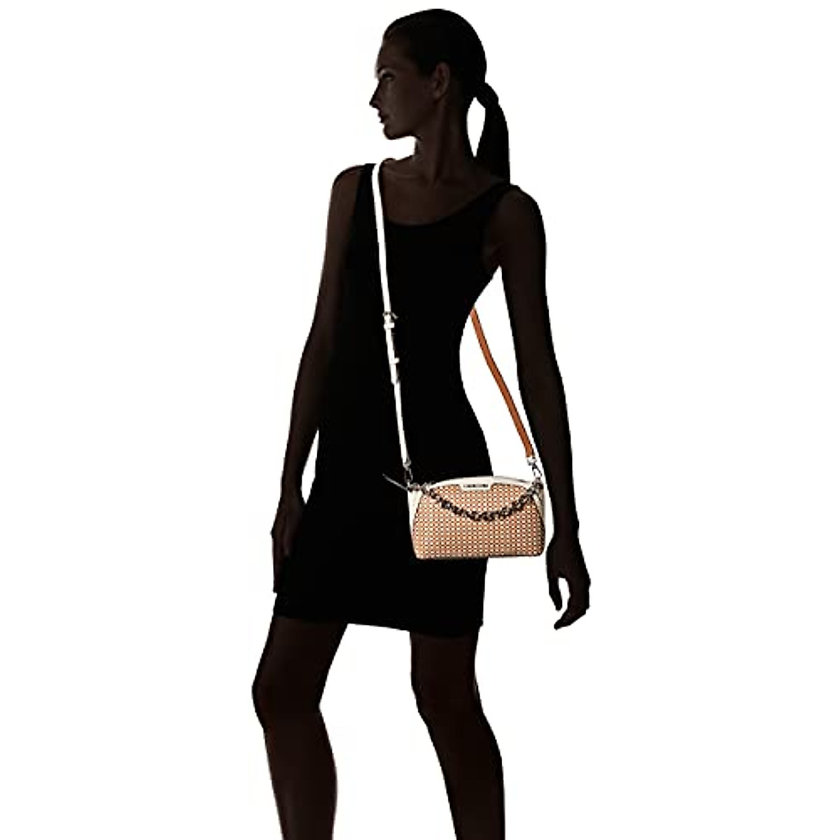 Calvin Klein Hailey Micro Pebble Small Crossbody, Rye Multi Weave