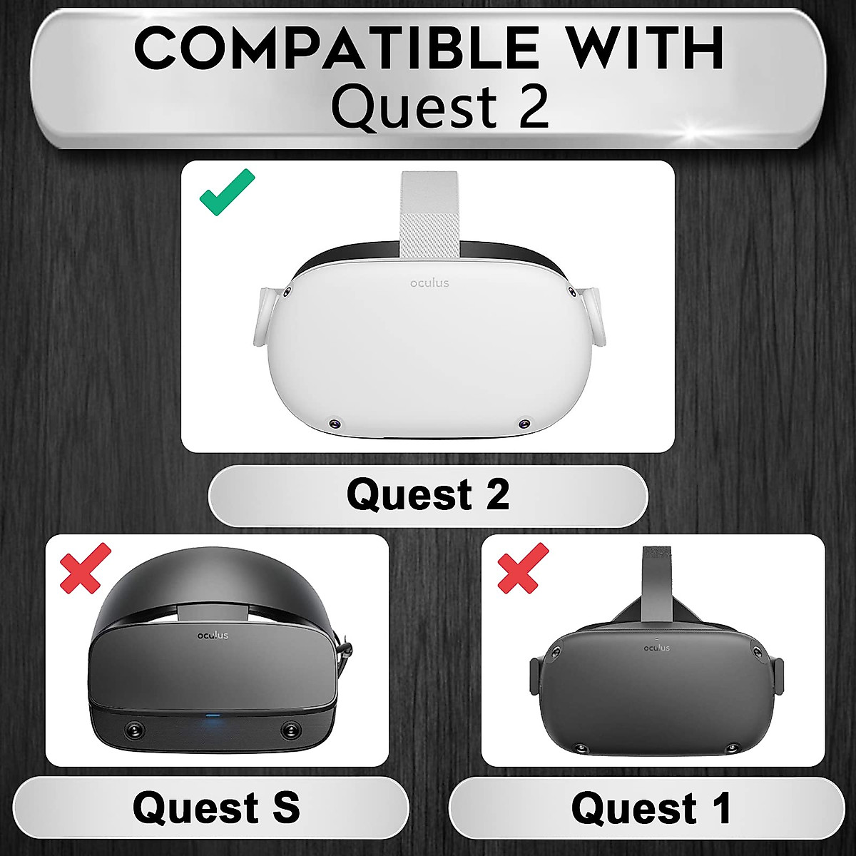 (1 Pair) Ermorgen Upgrade VR Controller Case Compatible for Quest 2, Hard PC VR Grip Shell Cover, Enhanced FPS Gaming Experience -White