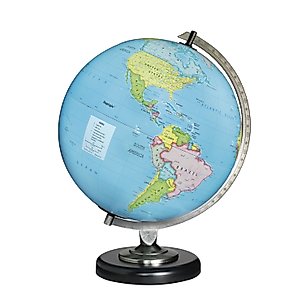 Replogle Day/Night Illuminated Globe, 12 Inches political map on outside and constellations on inside, Made in USA