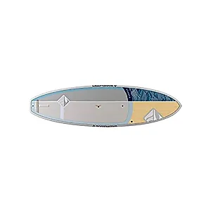 Boardworks Kraken | Surf and Fun Stand Up Paddleboard | EXP Veneer - Epoxy Hardboard | 10' 3", Bamboo/Grey/Ocean