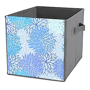 Camo Dahlia Large Cubes Storage Bins Collapsible Canvas Storage Box Closet Organizers for Shelves