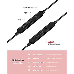 PALOVUE Lightning Headphones Magnetic in-Ear Earphones MFi Certified Earbuds with Mic Controller Compatible iPhone 14 13 12 11 Pro Max iPhone X XS Max XR iPhone 8 P iPhone 7 P EarflowPlus Metallic Red