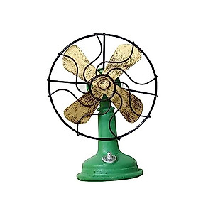 SWOOMEY desk top fan desk fans household fans retro decor decorative table fan vintage fan model farmhouse desk fan model casual resin fan bedroom resin fan artificial decorations