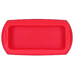2Pcs Rectangle Cake Pan Bread,NonStick Baking,Baking Tool 2lb Cake Moulds Accessory Red,for Homemade Cake, Bread, Meatloaf and Quiche