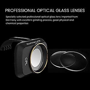 Lens Filter Set Compatible with DJI Mini 2/Mavic Mini/Mini SE/Mini 2 SE Accessories 6Pcs Filter Combo Multi Coated Filters Camera Lens (CPL MCUV ND4 ND8 ND16 ND32)