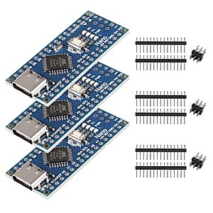 ACEIRMC 3pcs Type-C USB CH340 5V 16MHz for Nano 3.0 ATmega328P Controller Board Compatible for Arduino Nano CH340 USB Driver Nano V3.0 ATmega328 (Type-C)