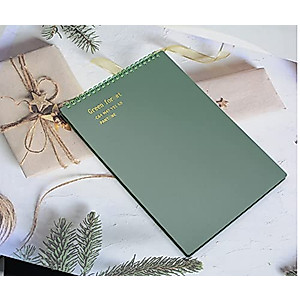 Yansanido Top Bound Spiral Notebook, 4 Pcs B5 Thick Plastic Hardcover 7mm College Ruled 4 Color 80 Sheets -160 Pages Journals for Study, Work, Travel and Notes (Dark Color)