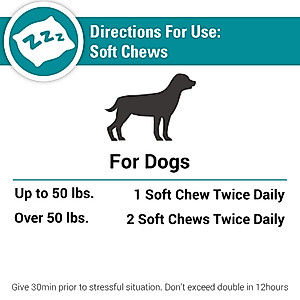 Vet Classics Anxiety & Stress Dog Supplement – Helps Reduce Dog Stress – Includes Botanicals for Calming Dog Behavior, Pet Nervousness – Melatonin, Chamomile, Ginkgo Biloba – Soft Chews 120 Ct.