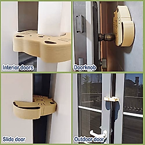 Giv Smil Finger Pinch Guard (Pack of 4) - Slamming Door - Prevent Finger Pinch lnjuries - Protect Child Fingers with Soft Foam Guard - Baby Proof Door Slam Stopper