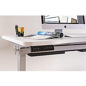 Safco Products Defy™ Electric Height Adjustable Sit to Stand Desk, Sit-Stand Desk for Home & Office