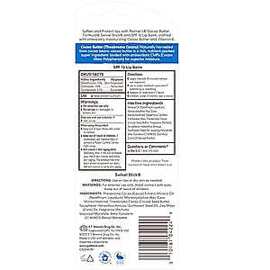 Palmer's Cocoa Butter Formula Duo Pack, Moisturizing Swivel Stick and Lip Balm with Vitamin E, All Day Moisturization, For use on Lips, Dry Patches, Marks & Scars (Pack of 2)