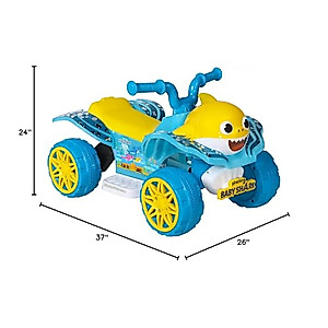 Dynacraft Baby Shark 6-Volt Unisex Kids Ride-on for Age 1.5-3 Years