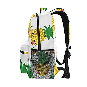 Qilmy Pineapple Backpack for Girls for School Backpacks