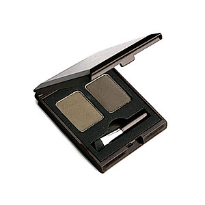 SKINFOOD Choco Eyebrow Powder Cake from Real Cacao - Eyebrow Powder Duo Palette with Minerals - Great Gifts Ideas for Women, Mom, Teacher, Officemate, Sister, Best Friend (#1 Grey Khaki Black)