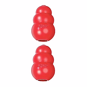 (2 Pack) KONG King Classic Dog Toy, XX-Large, Red