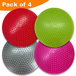 WALIKI Toys Children's Wobbly Cushion, Alternative Classroom Seating | Inflatable Core Disc Seats for School (Pump Included, 12”/30CM) (Pack of 4)