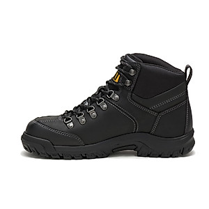 Cat Footwear Men's Threshold Waterproof Steel Toe Work Boot, Black, 11