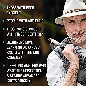 KNOT KNEEDLE - Designed to Tie Your Knots with Ease and Keep You Fishing Longer (Single)