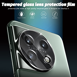Orzero (4 Pack) Camera Lens Protector Compatible for OnePlus 11 5G, Protector de Cámera Solid Acrylic Cover 2.5D Arc Edges High Definition Bubble-Free