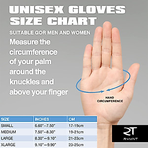 RYMNT Winter Gloves with Touch screen, Lightweight Texting Thermal Gloves with Anti-Slip, Water Resistant for Workout, Hiking, Running, Cycling, Driving, Outdoor Camping and Daily Working.Skull-Medium