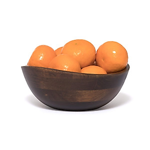 Lipper International Walnut S/4 Small Wavy Rim Bowls