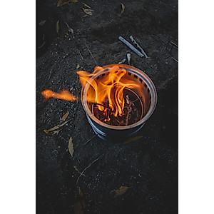 Gas One Camping Stove - Wood Stove Stainless Steel Portable Stove with Alcohol Tray Potable Wood Burning Stoves for Picnic BBQ Camp Hiking with Grill Grid