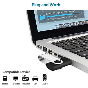 ABLAZE 500 Pack 2GB Flash Drives Bulk, USB 2.0 Thumb Drives Swivel Memory Stick Bulk USB 500 Pack Pendrives 2GB Jump Drives (500 Pack 2GB, Black)